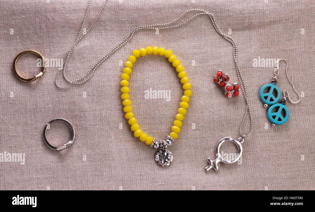 collection of jewelry Stock Photo - Alamy