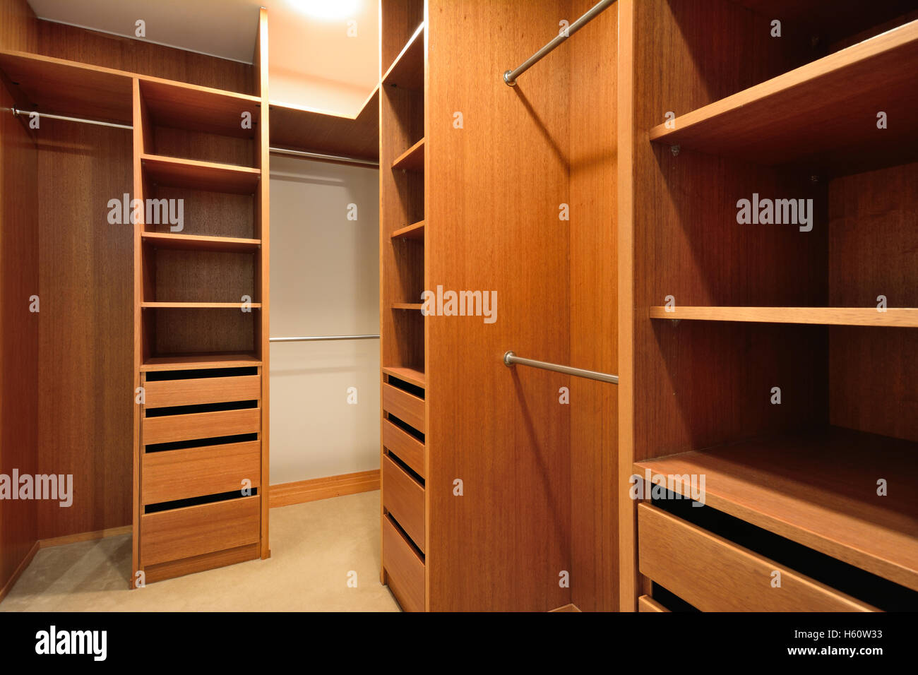 A walk in closet Stock Photo - Alamy