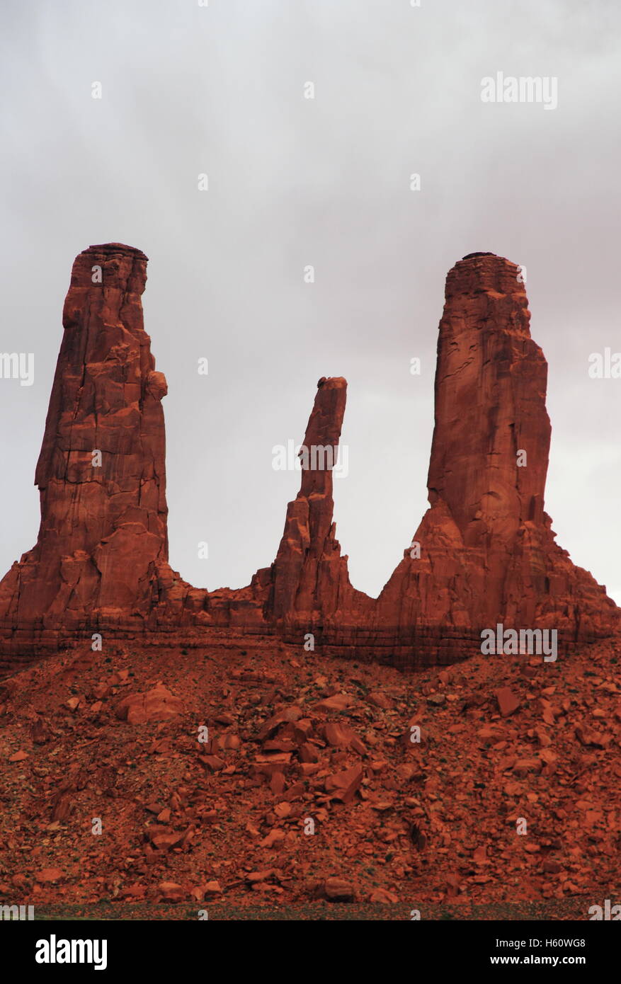 Rock formation in Monument Valley Stock Photo - Alamy