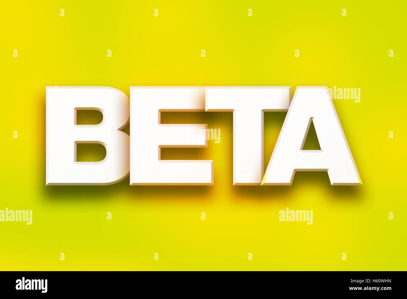 The word "Beta" written in white 3D letters on a colorful background ...