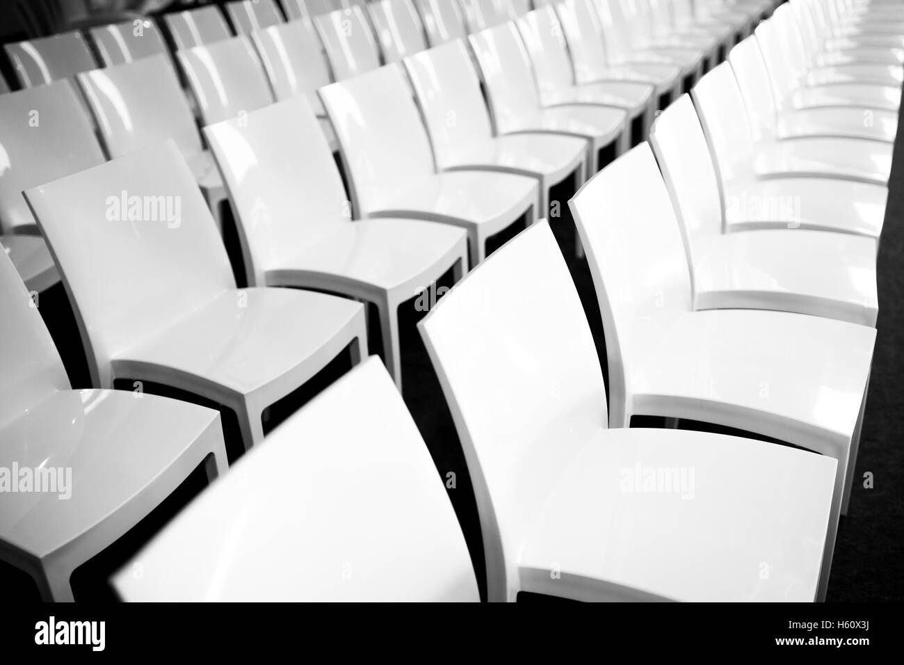 Model runway stage Black and White Stock Photos & Images - Alamy