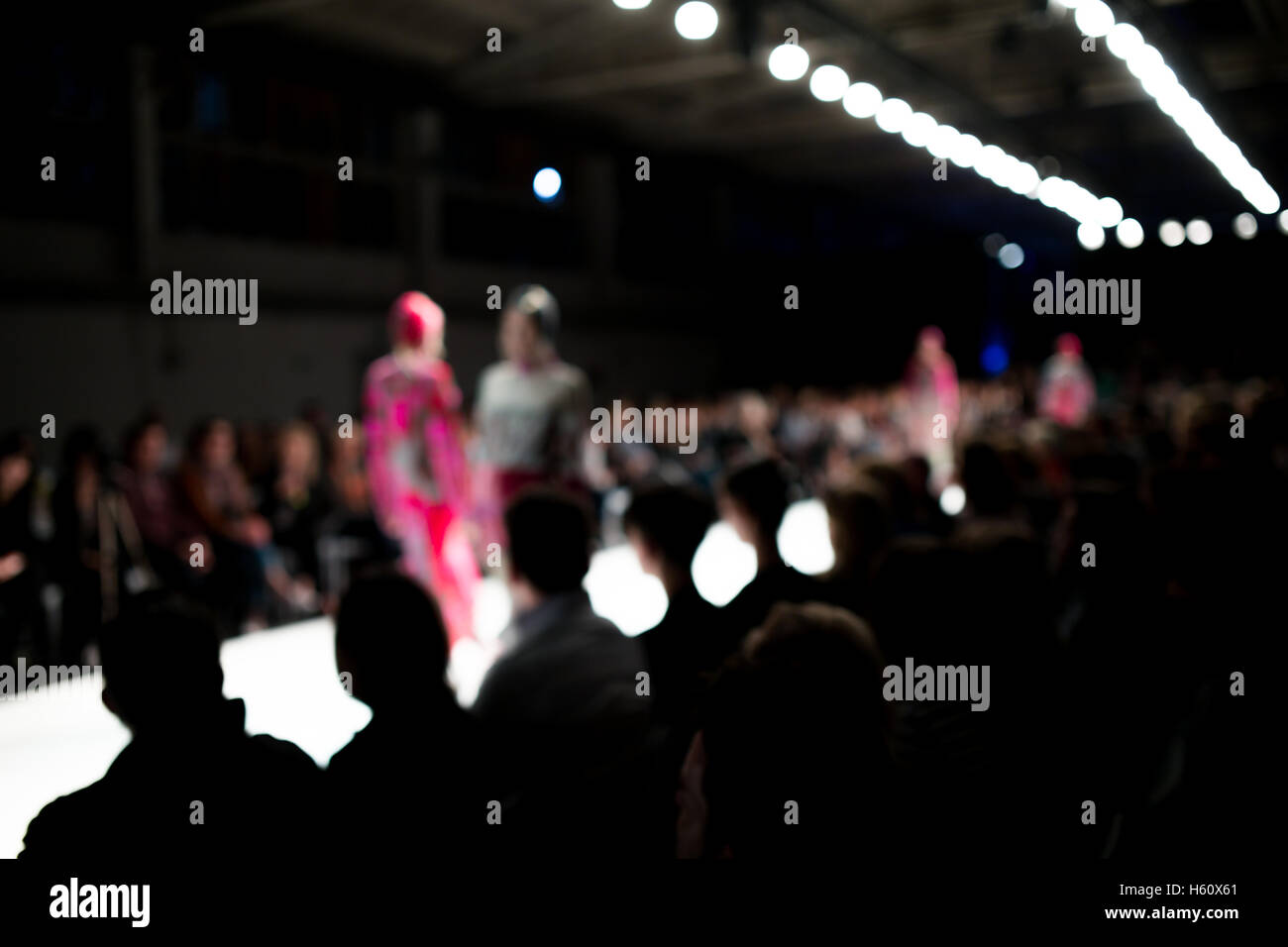 Fashion Show, Catwalk Event, Runway Show Blurred on Purpose Stock Photo ...