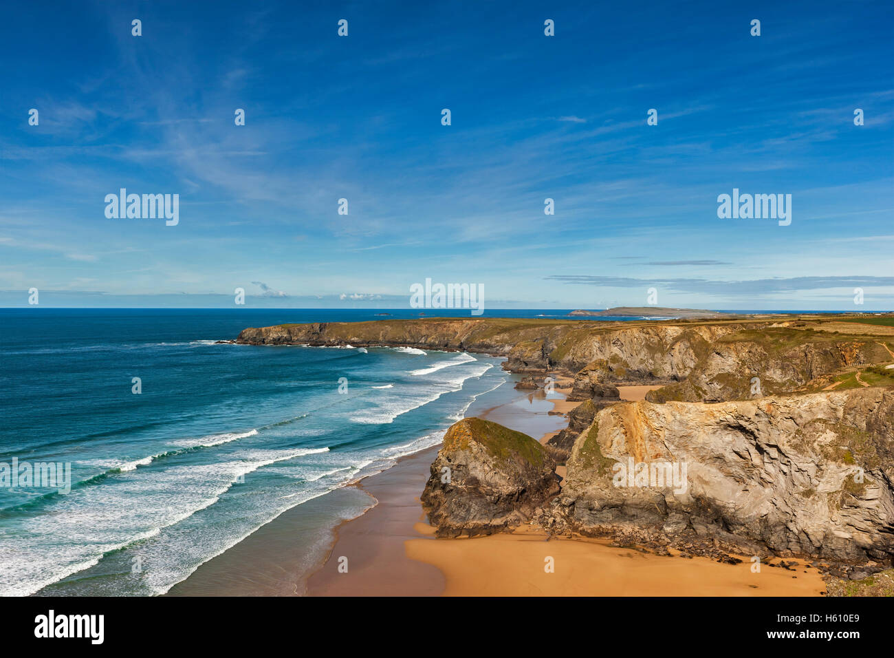 Diggorys island pentire steps hi-res stock photography and images - Alamy