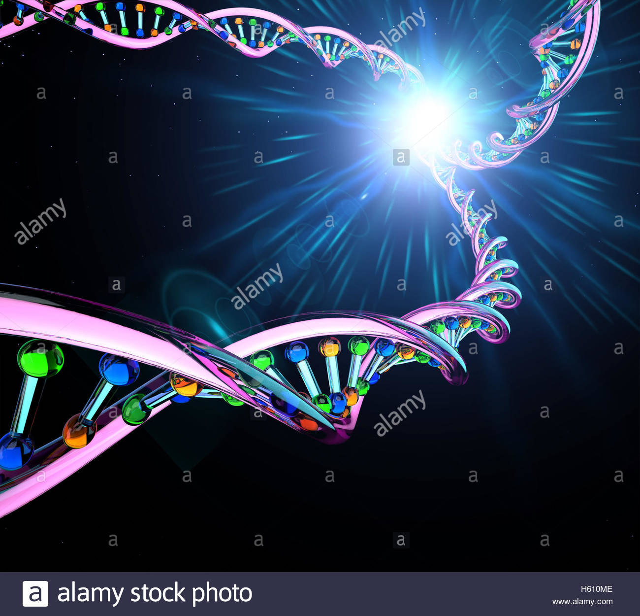 Double Helix Of Dna Stock Photos & Double Helix Of Dna Stock Images - Alamy