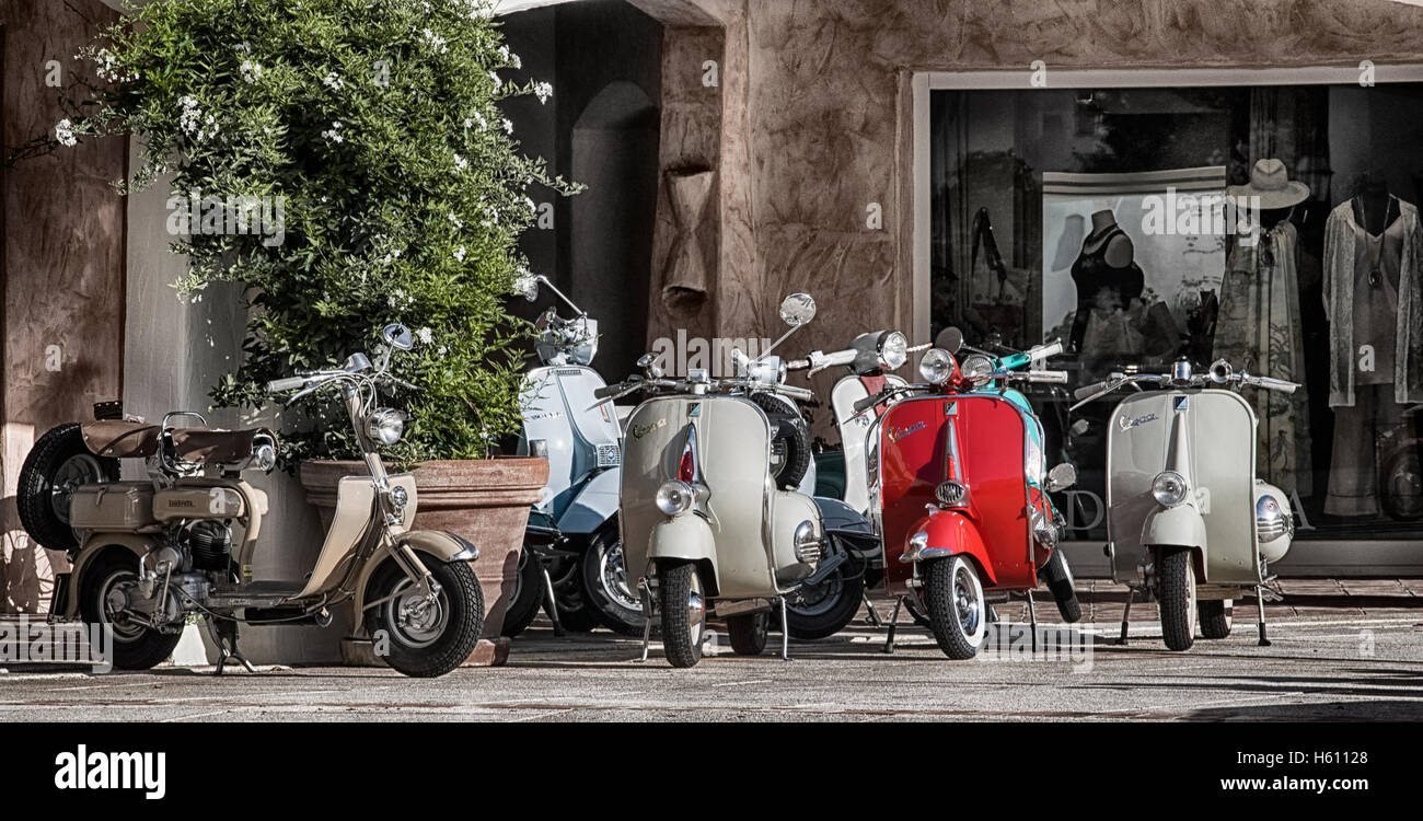 Piaggio Vespa vintage sprint motor scooter motorbike motorcycle Stock ...