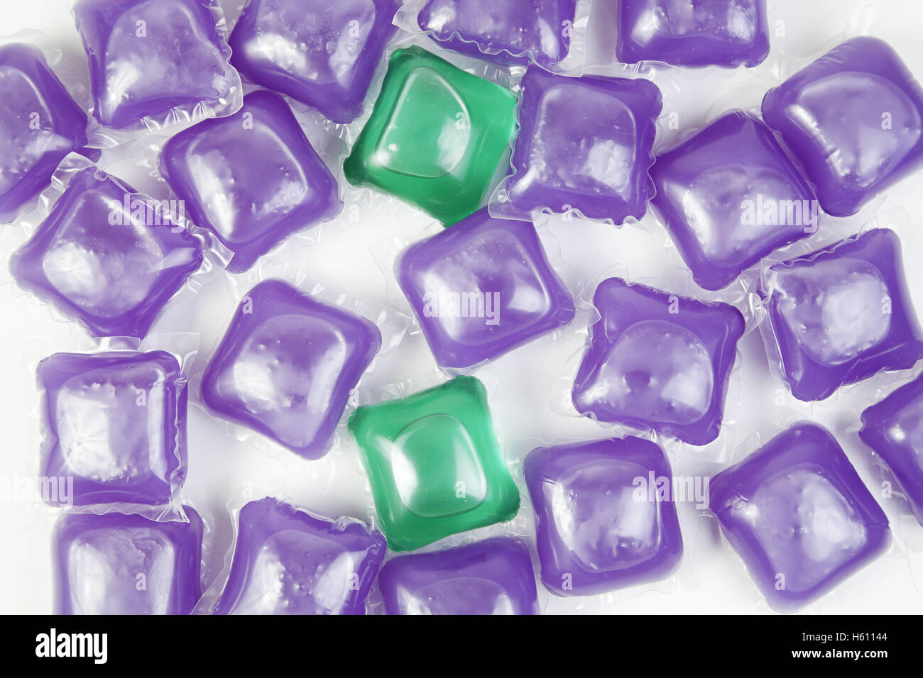 Capsules of detergent, cleaning product detail, liquid degreasers Stock ...