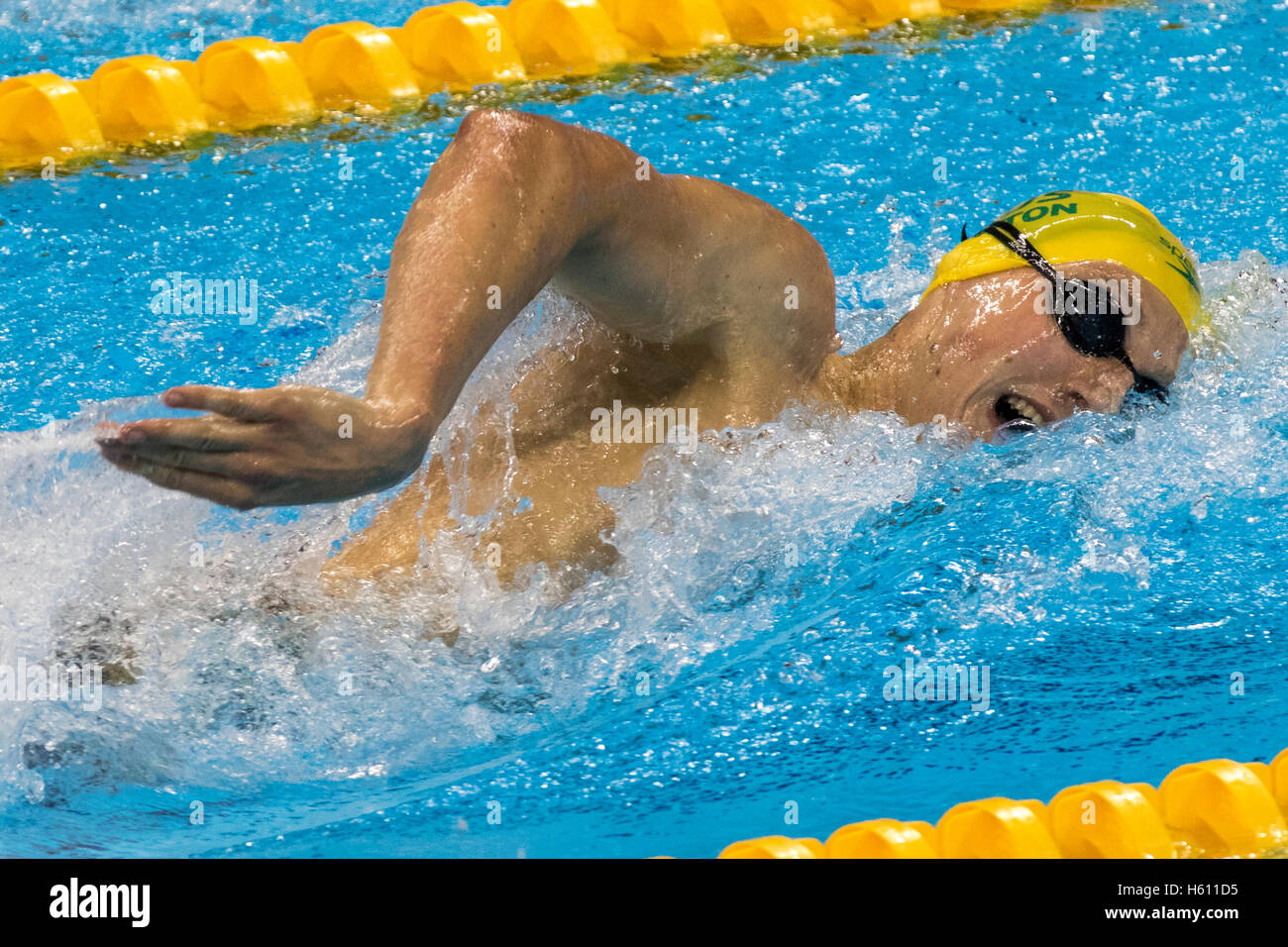Rio de Janeiro, Brazil. 6 August 2016.Mack Horton (AUS) wins the Men's ...