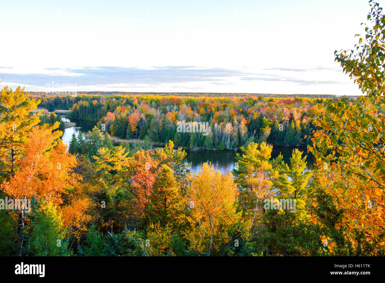The High banks of the Ausable River in Autumn Stock Photo - Alamy