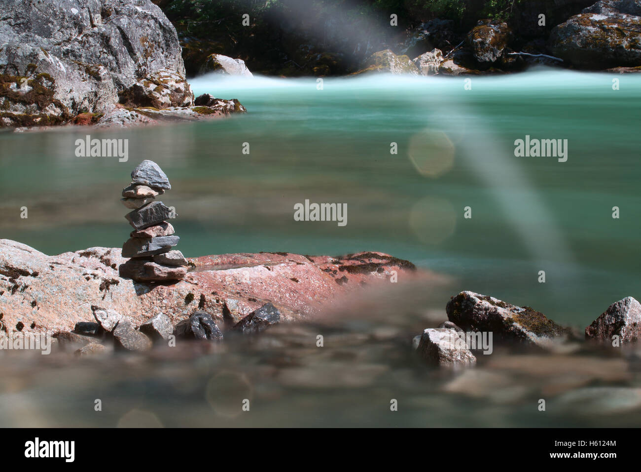 Stacked on rock in river hi-res stock photography and images - Alamy