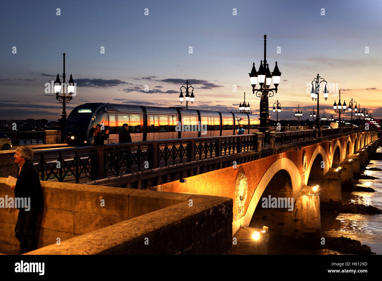 Tram stone bridge hi-res stock photography and images - Alamy