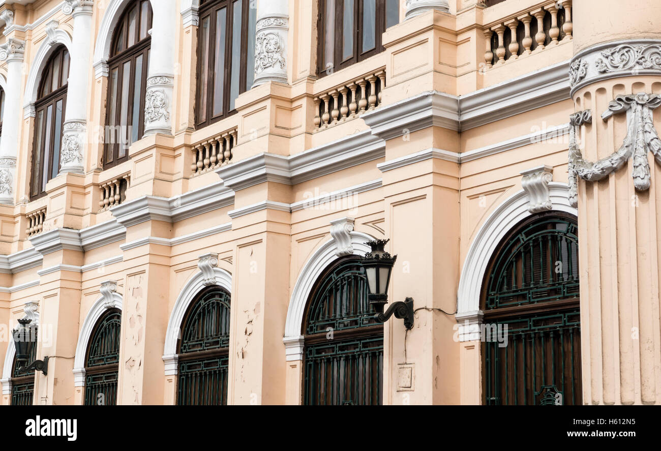 Colonial architecture in the city of Lima, Peru Stock Photo - Alamy