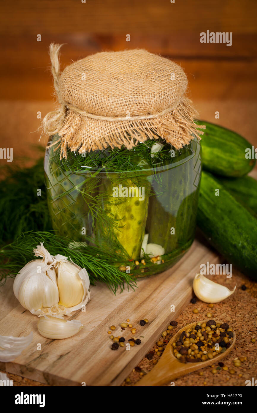 Dill Pickles Cucumbers Stock Photo - Alamy