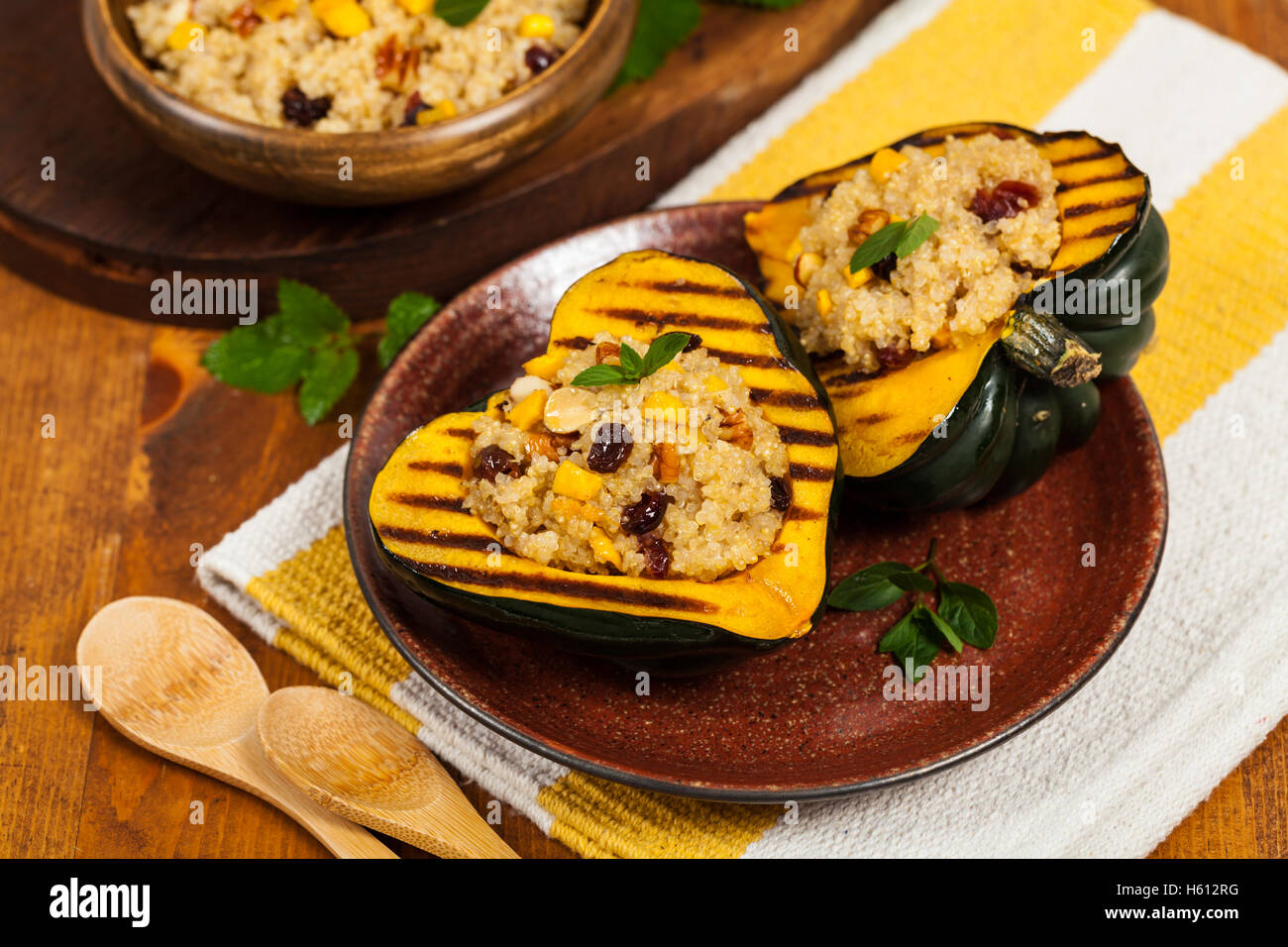 Acorn squash stuffed baked hi-res stock photography and images - Alamy