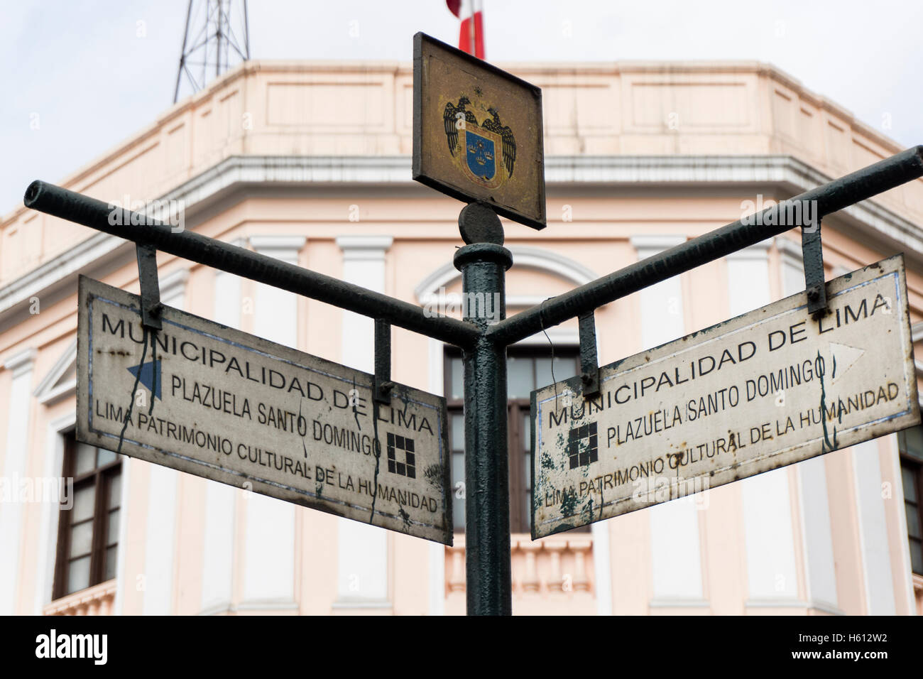 Colonial architecture in the city of Lima, Peru Stock Photo - Alamy