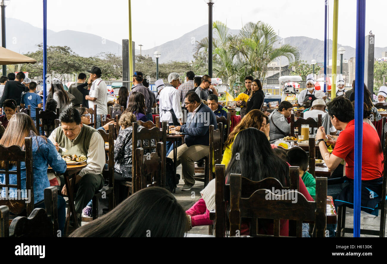 Food fair in the historic center of Lima city, Peru Stock Photo - Alamy