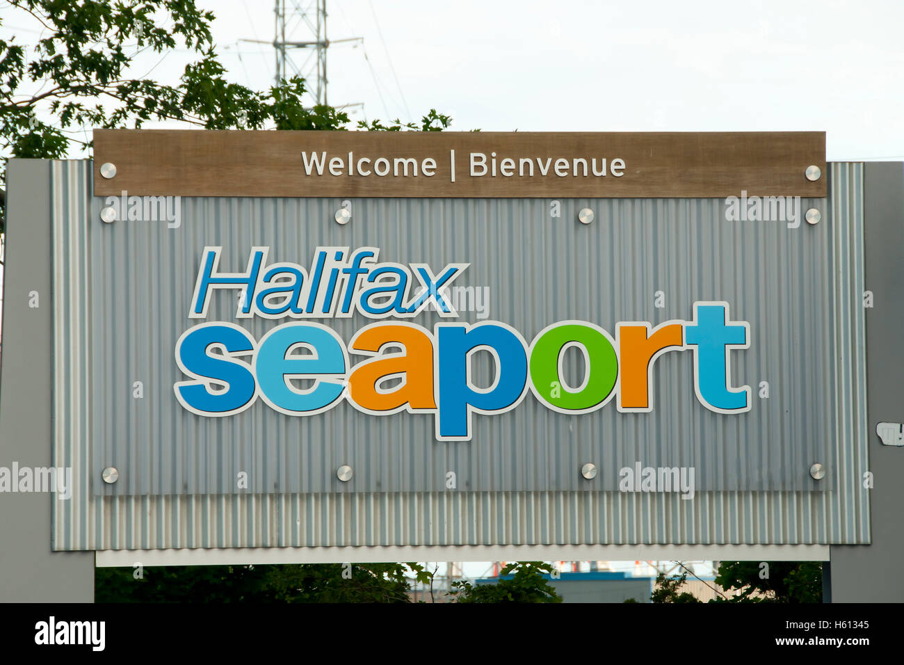 Halifax Seaport Sign - Nova Scotia - Canada Stock Photo - Alamy