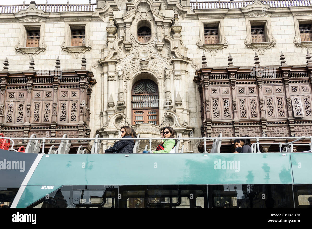 Tourist transport in Lima city,Peru Stock Photo - Alamy
