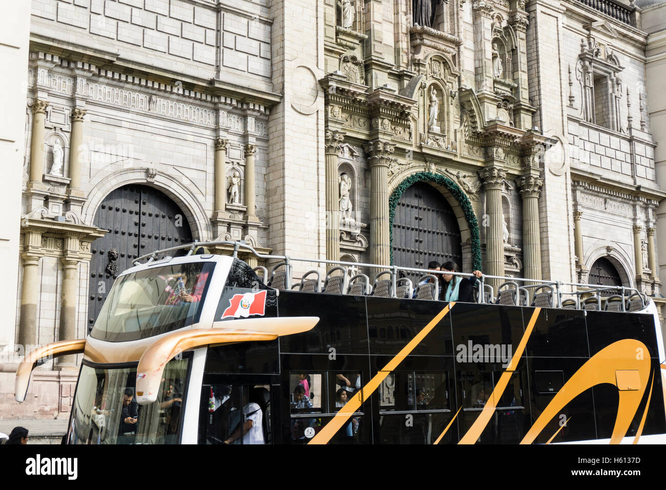 Tourist transport in Lima city,Peru Stock Photo - Alamy