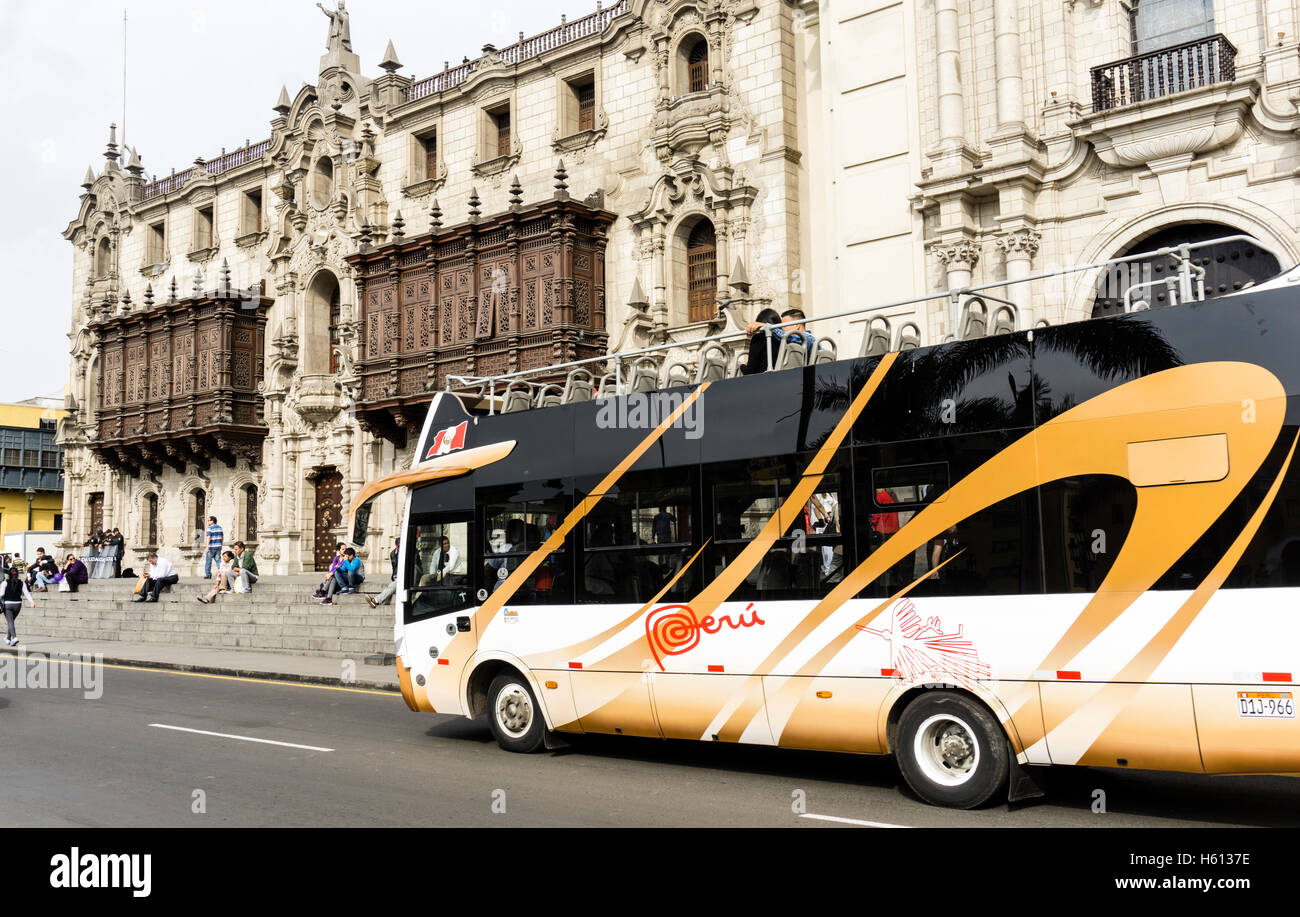Tourist transport in Lima city,Peru Stock Photo - Alamy