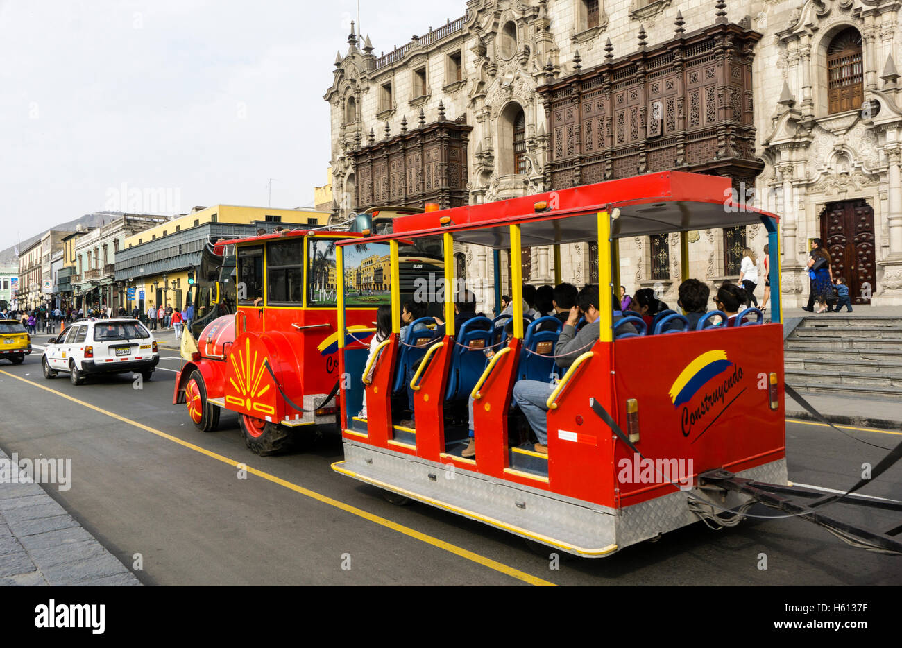 Tourist transport in Lima city,Peru Stock Photo - Alamy