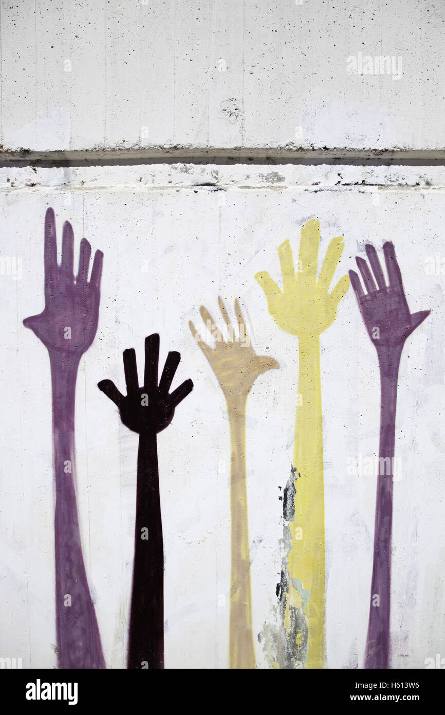 Hand painted on the wall, hand painted detail, art school, textured ...