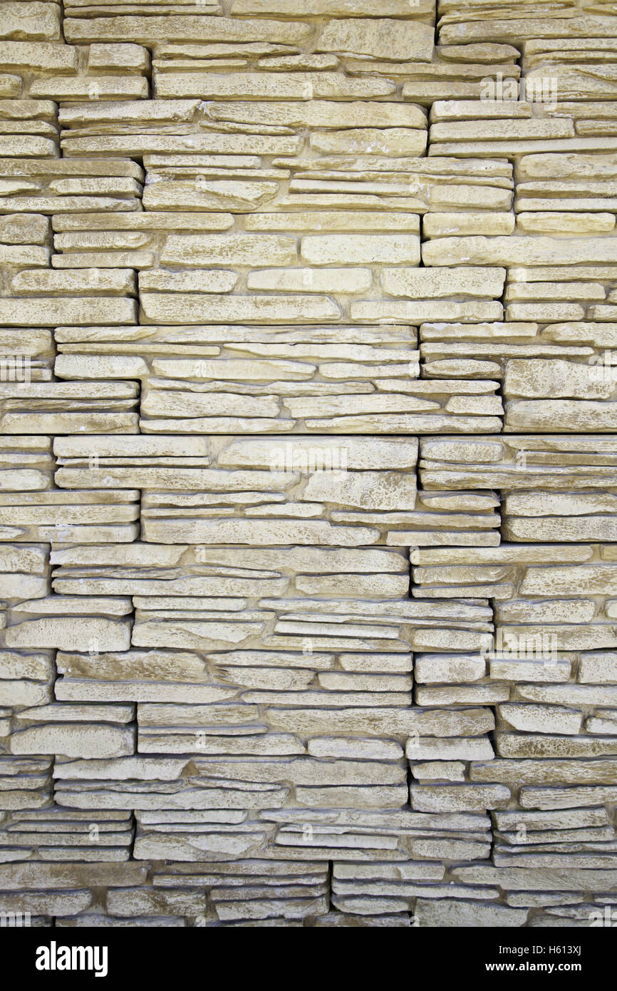 Decorated stone wall detail in the city wall, outside decoraccion ...