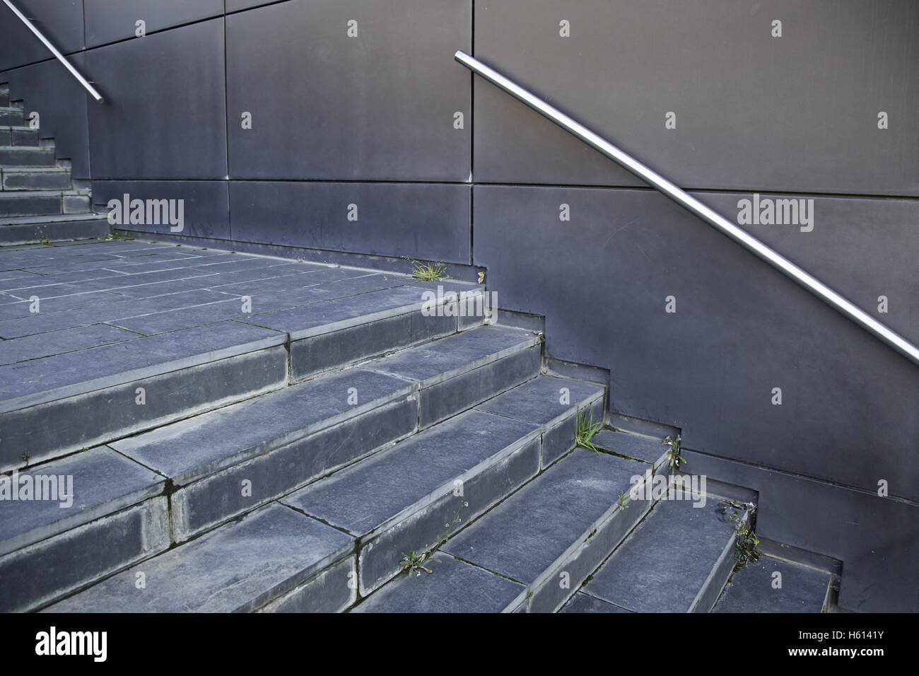 Tile stairs, detail of stairs in the city, architecture background ...