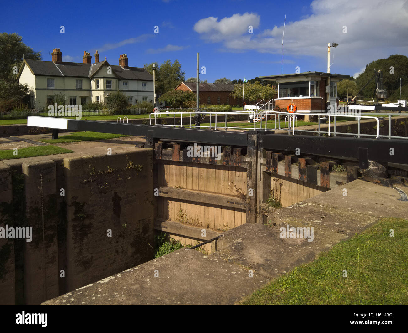 diglis lock worcester Stock Photo - Alamy