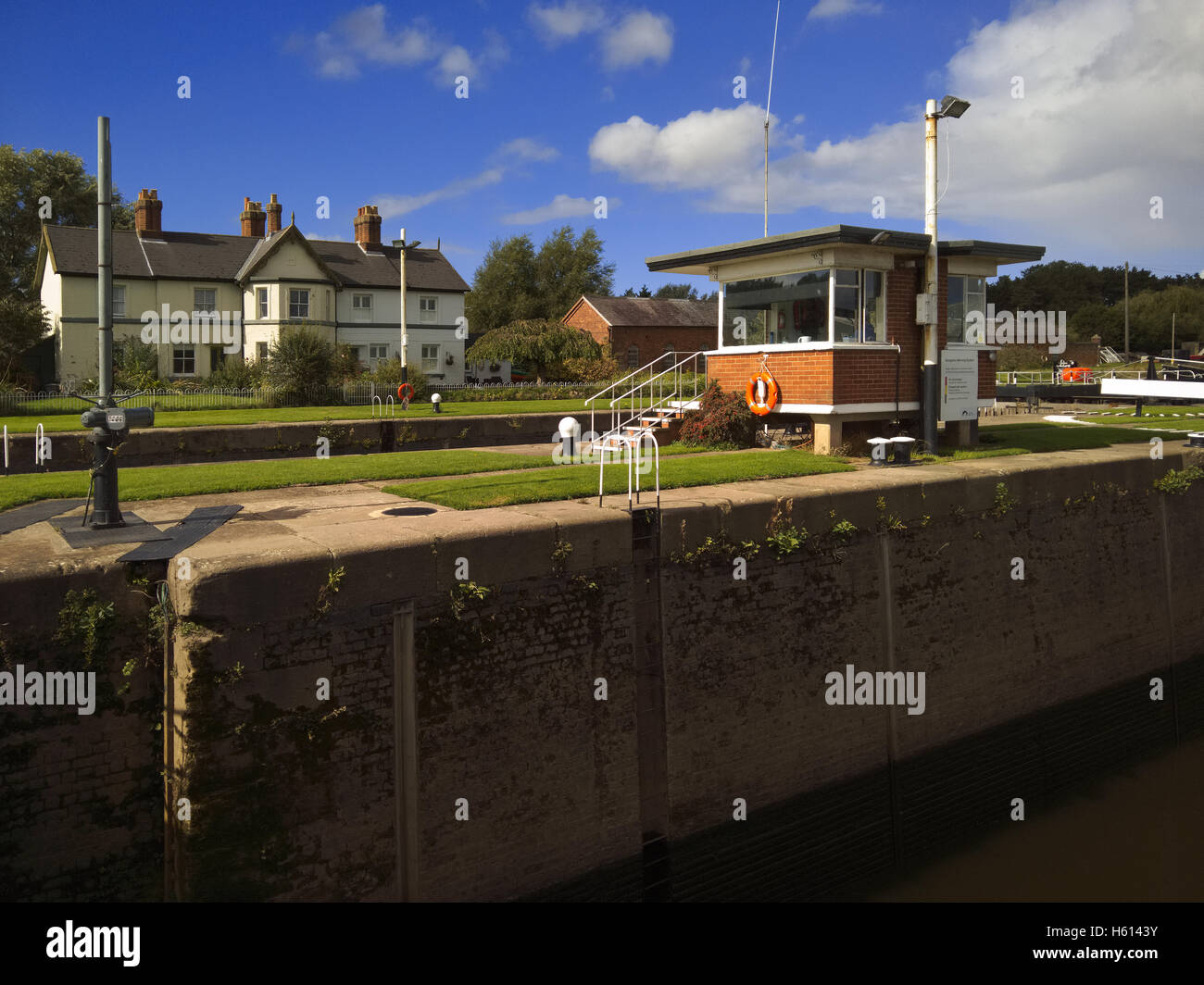 diglis lock worcester Stock Photo - Alamy