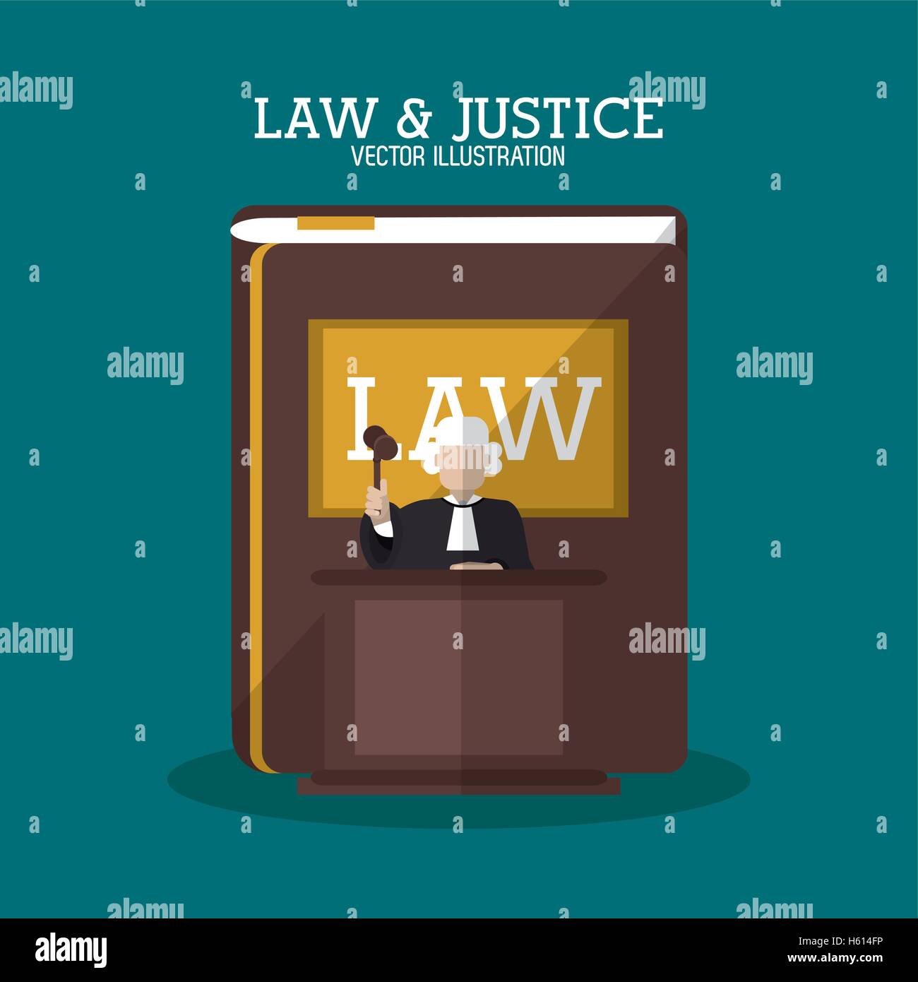 Book and judge of law and justice design Stock Vector Image & Art - Alamy