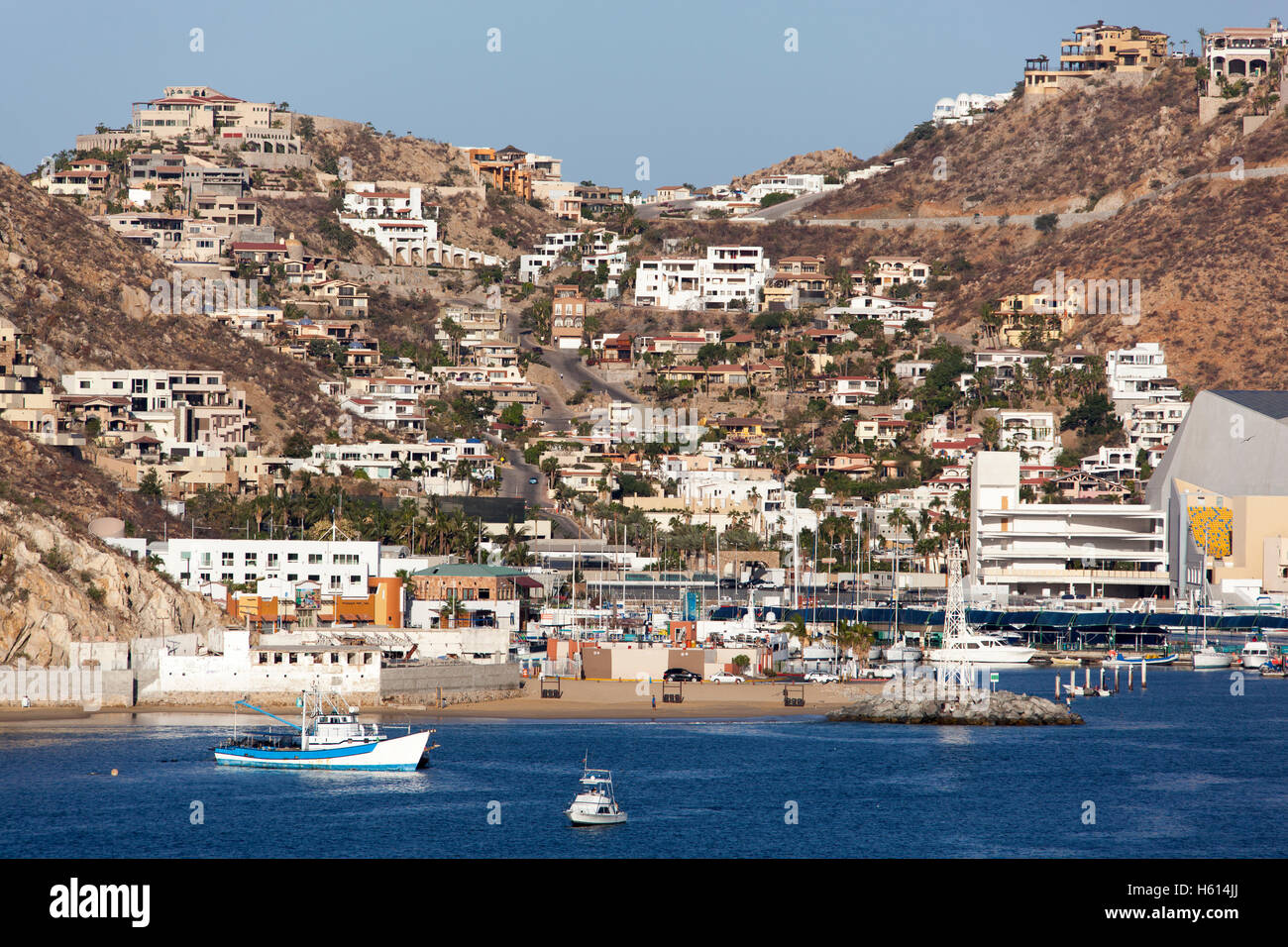 The view of Cabo San Lucas town, famous resort in Mexico Stock Photo ...