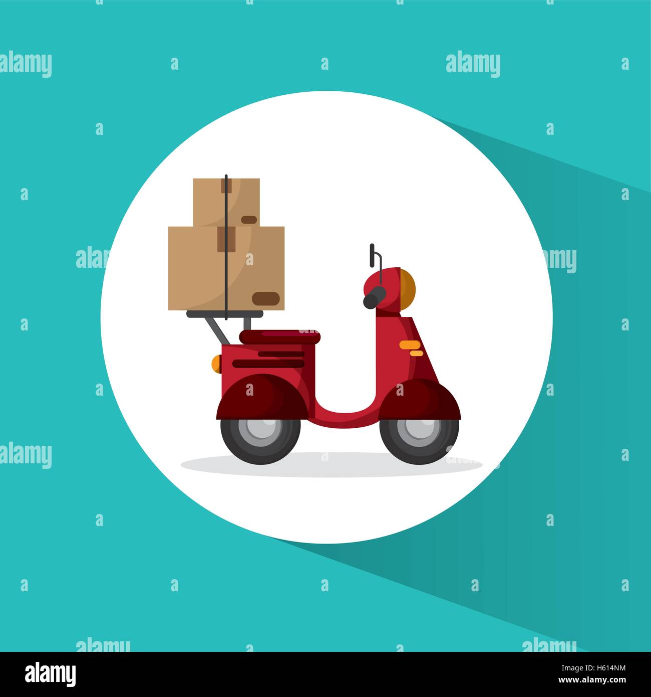 Package and motorcycle of delivery design Stock Vector Image & Art - Alamy