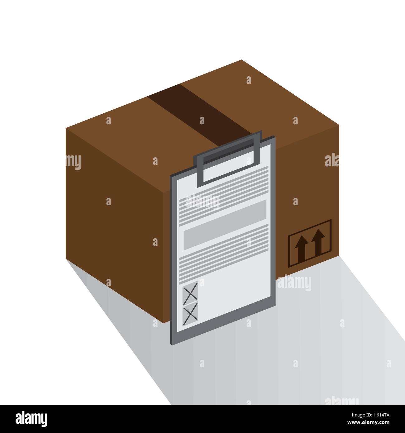 Package and checklist of delivery design Stock Vector Image & Art - Alamy