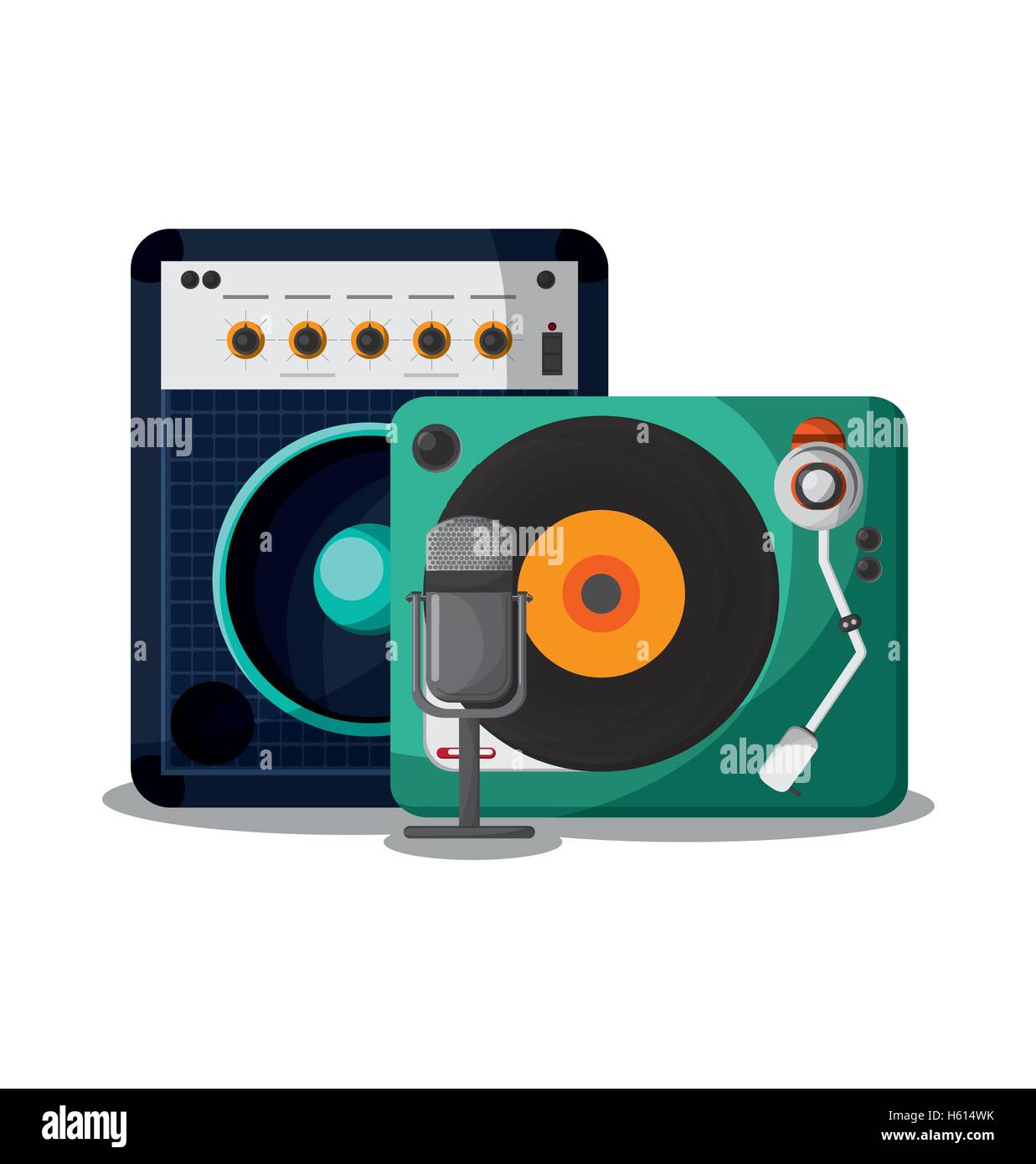 Vinyl instrument and music design Stock Vector Image & Art - Alamy