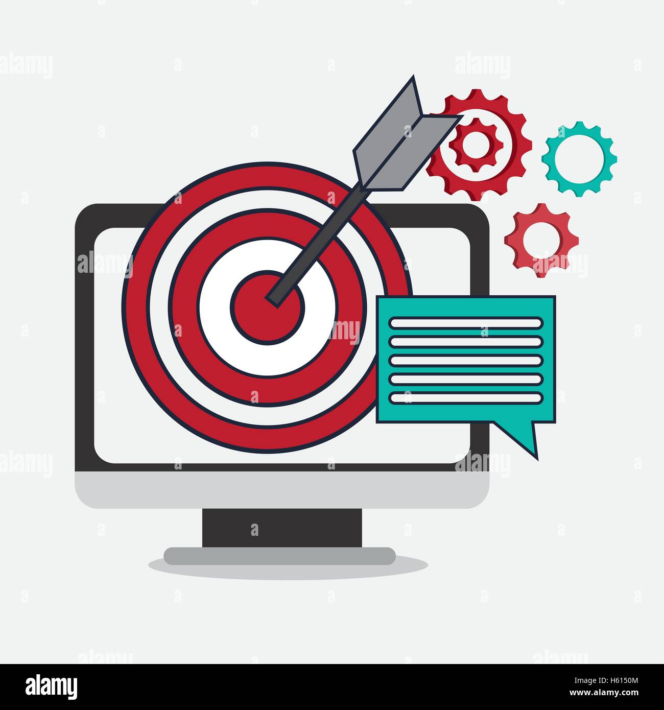 Computer and digital marketing design Stock Vector Image & Art - Alamy
