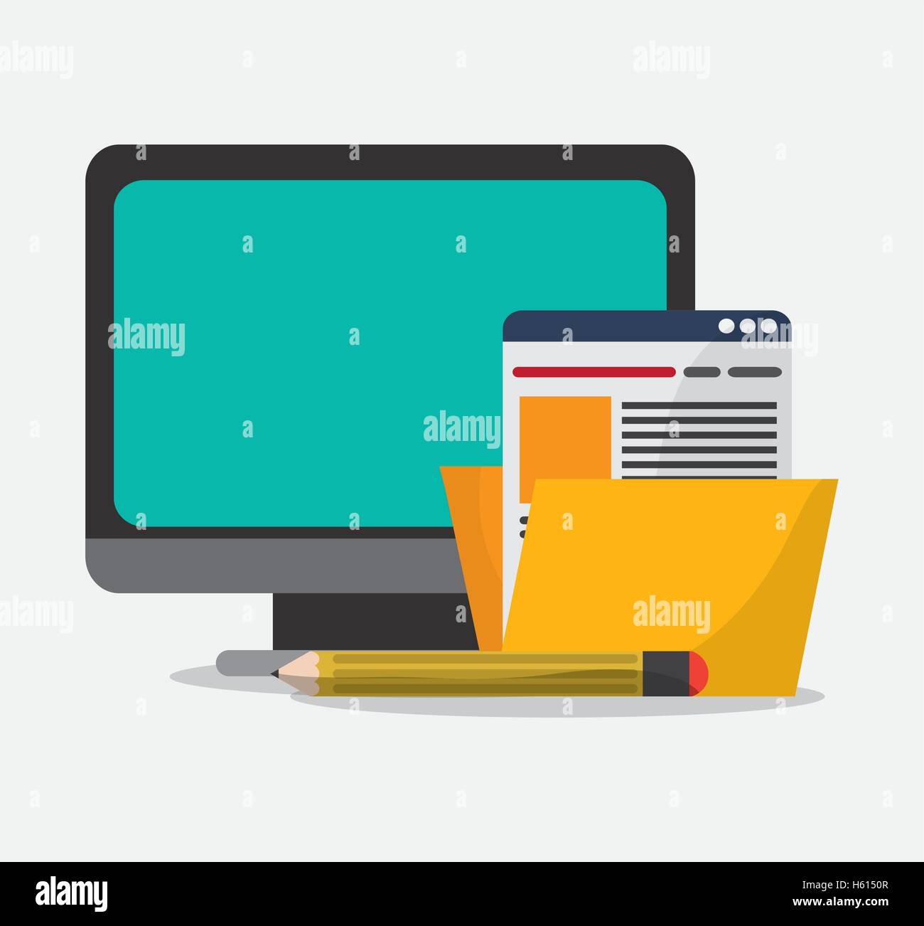 Computer and digital marketing design Stock Vector Image & Art - Alamy