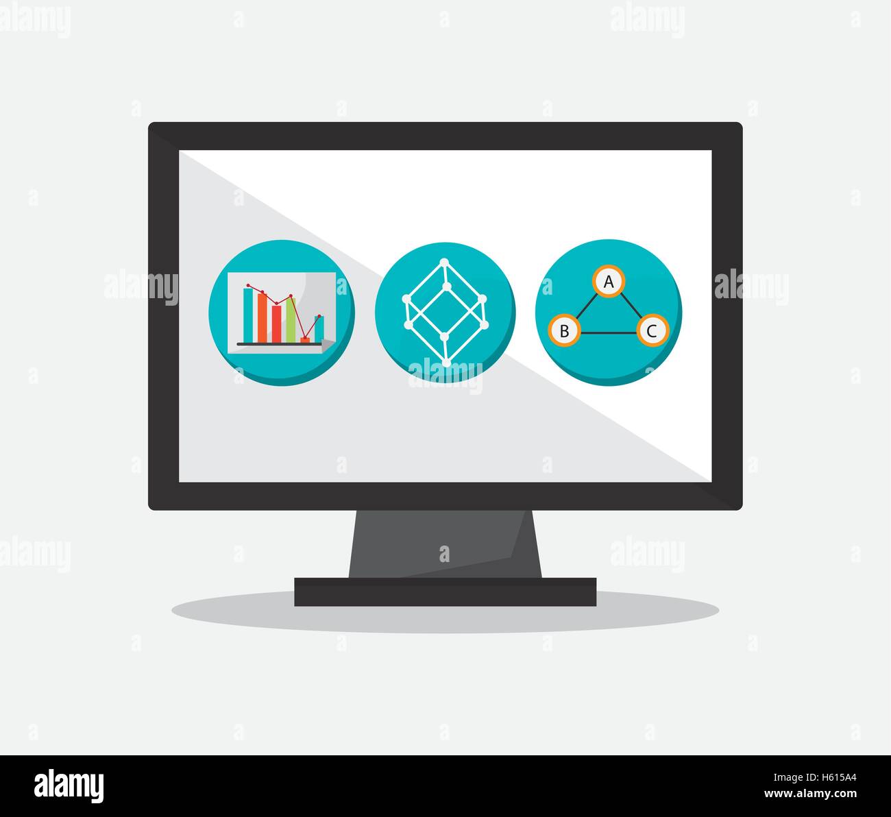 Computer and digital marketing design Stock Vector Image & Art - Alamy