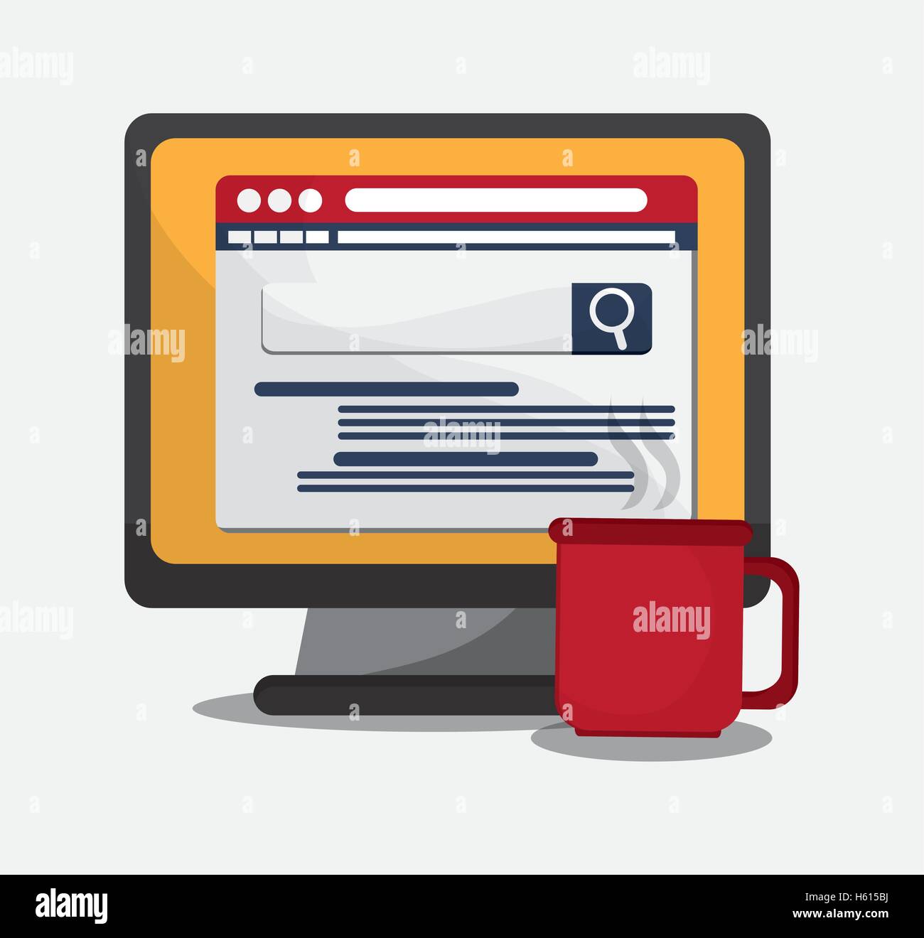 Computer and digital marketing design Stock Vector Image & Art - Alamy