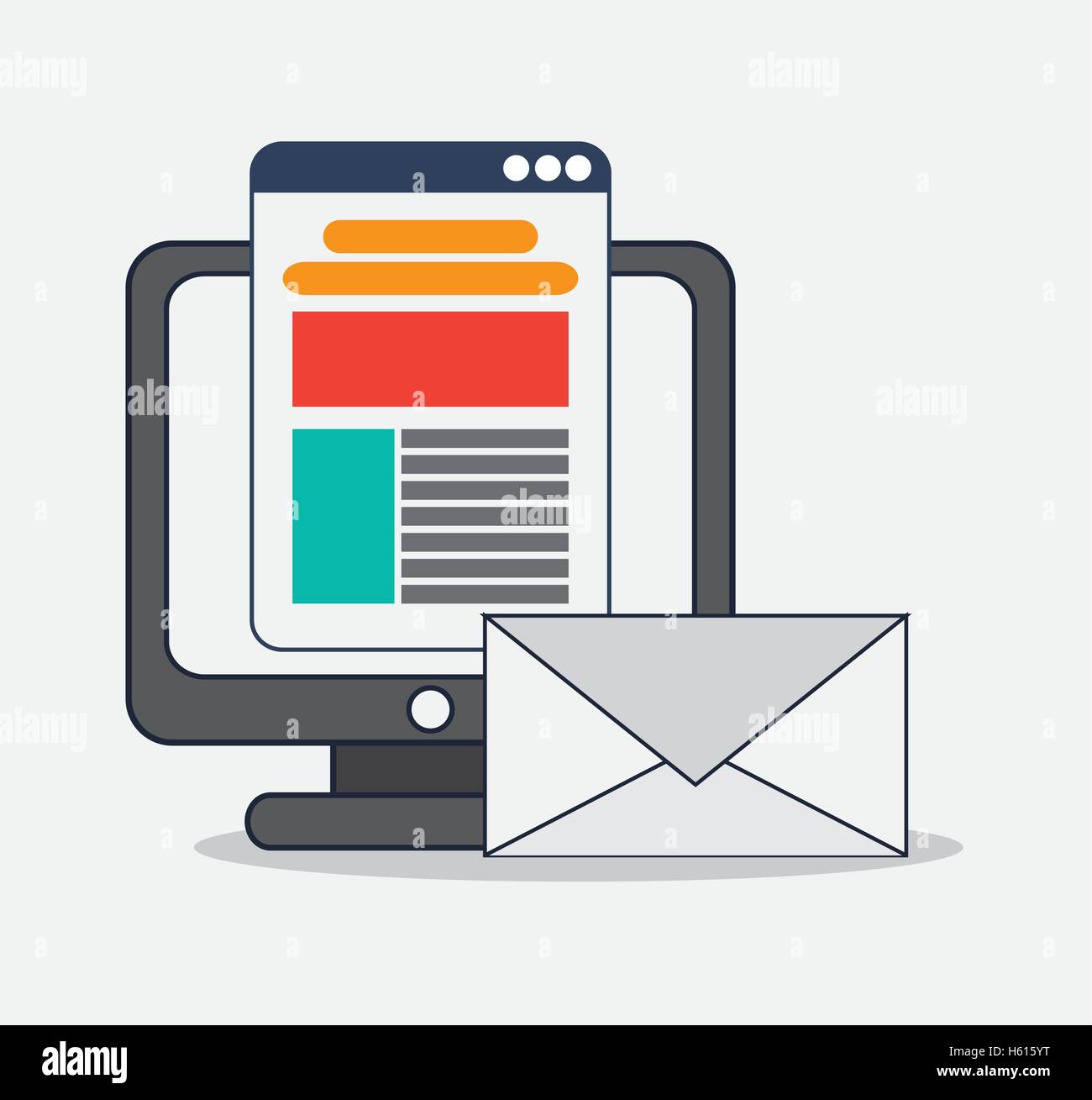 Computer and digital marketing design Stock Vector Image & Art - Alamy
