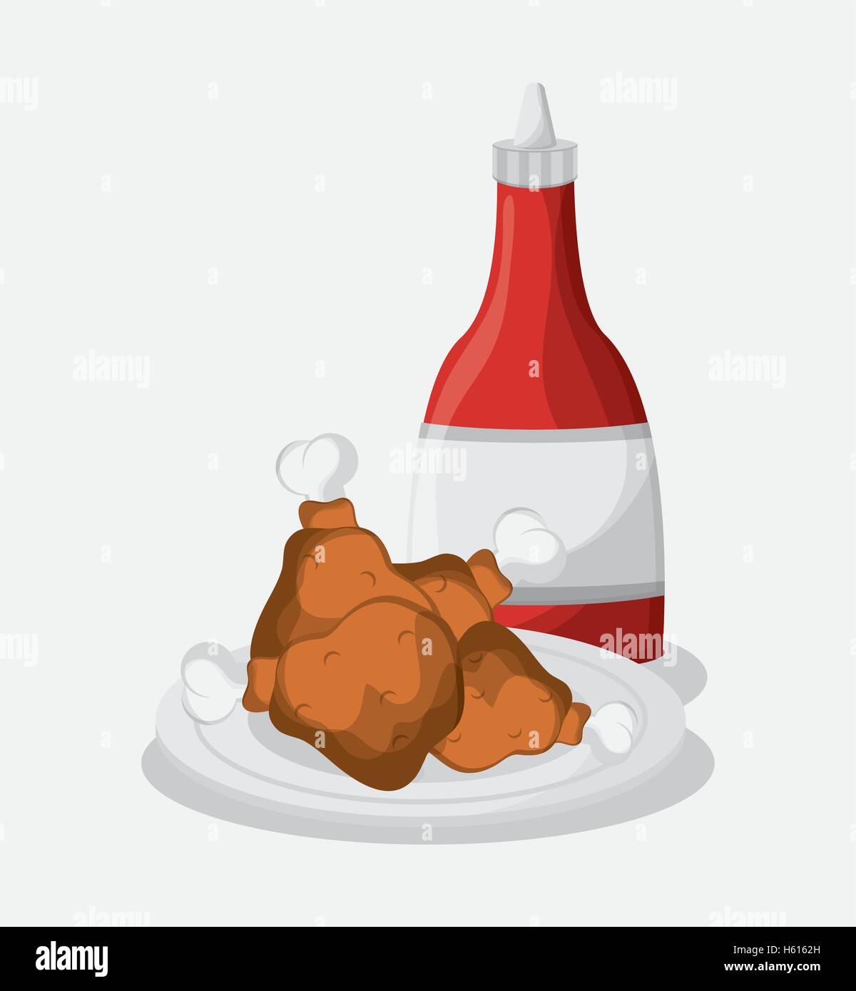 Chickens of fast food concept Stock Vector Image & Art - Alamy