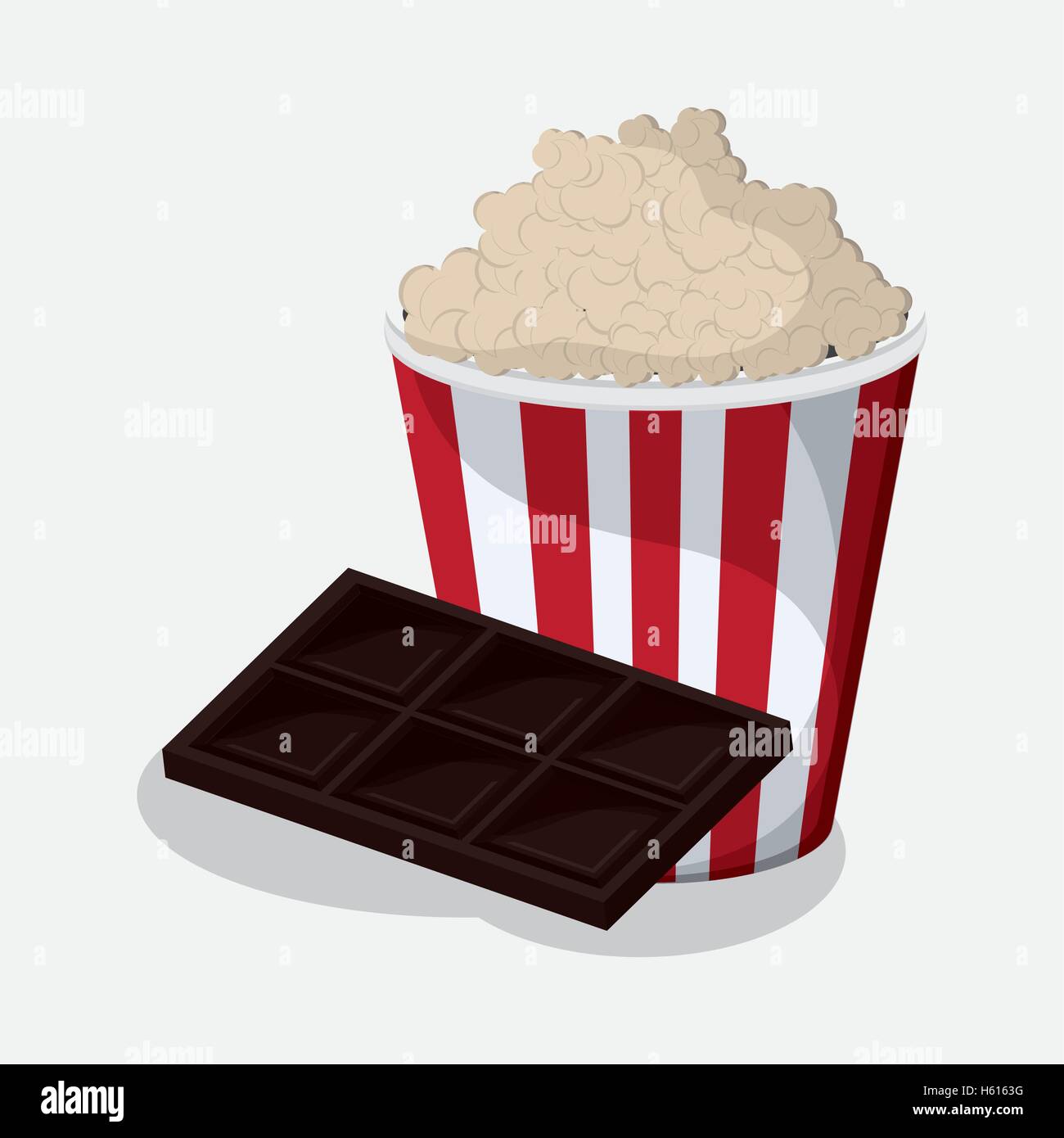 Pop corn and chocolate design Stock Vector Image & Art - Alamy