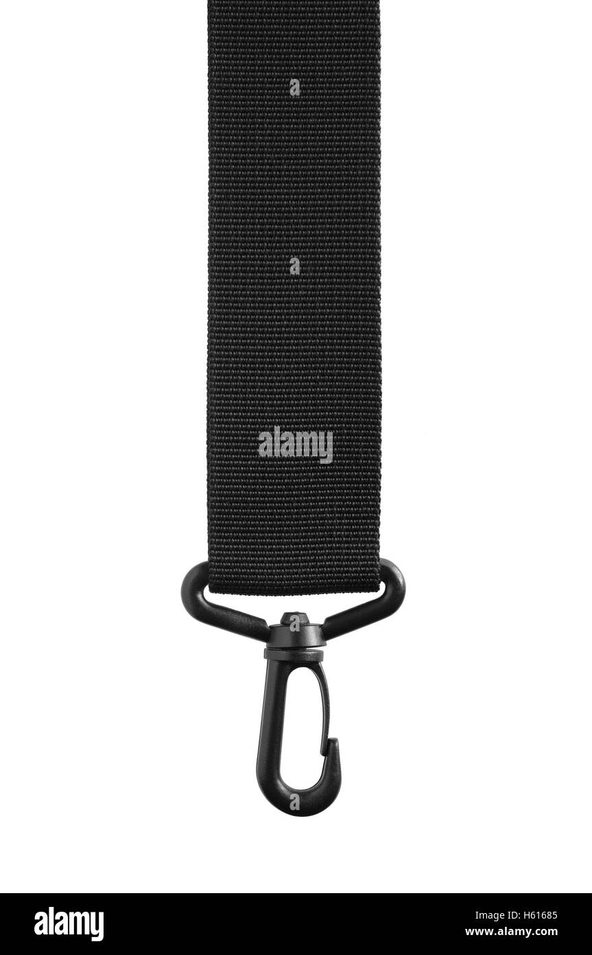 Black belt rope strap lanyard, hanging plastic clasp snap latch ...