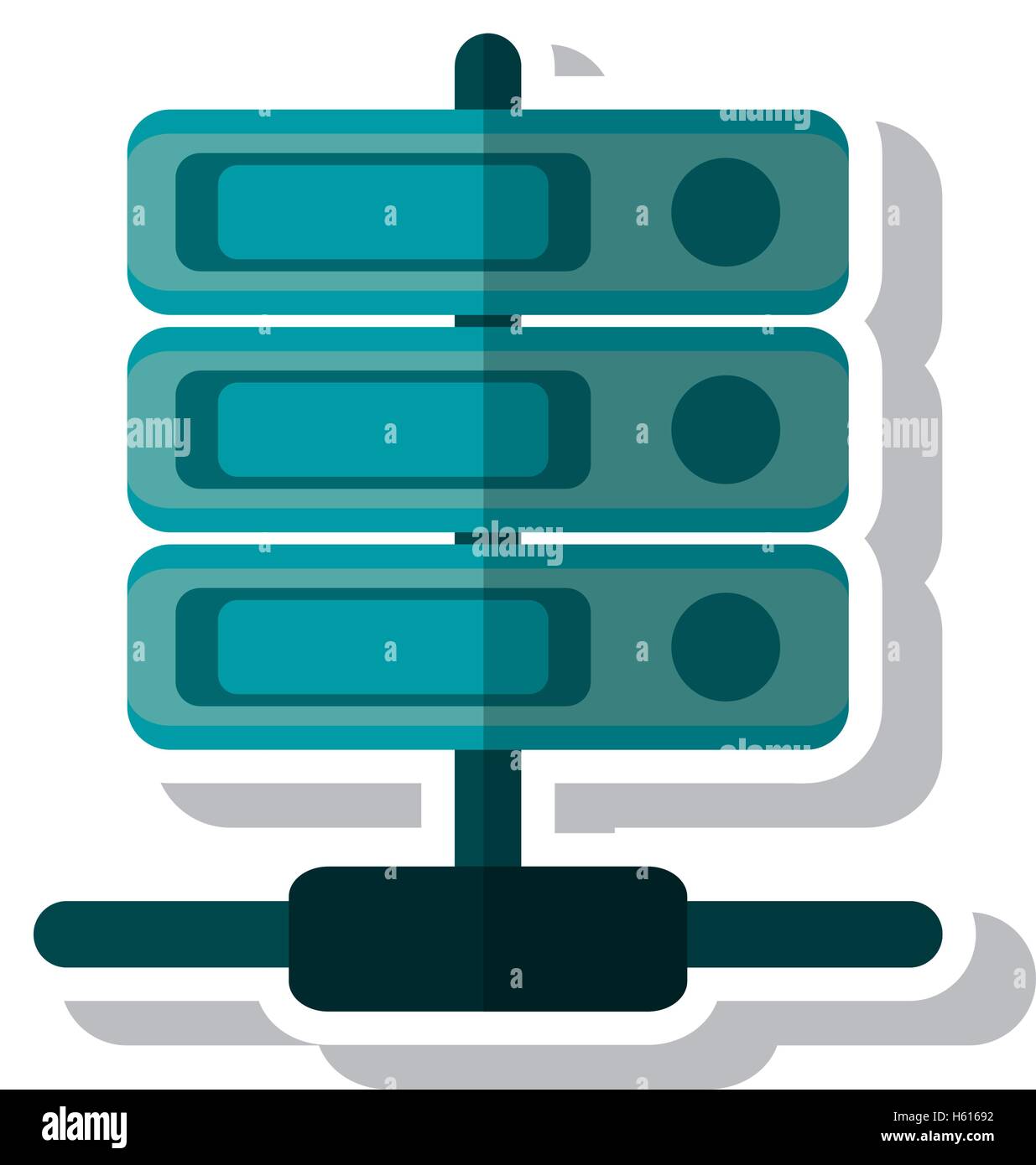 Isolated device and data base design Stock Vector Image & Art - Alamy