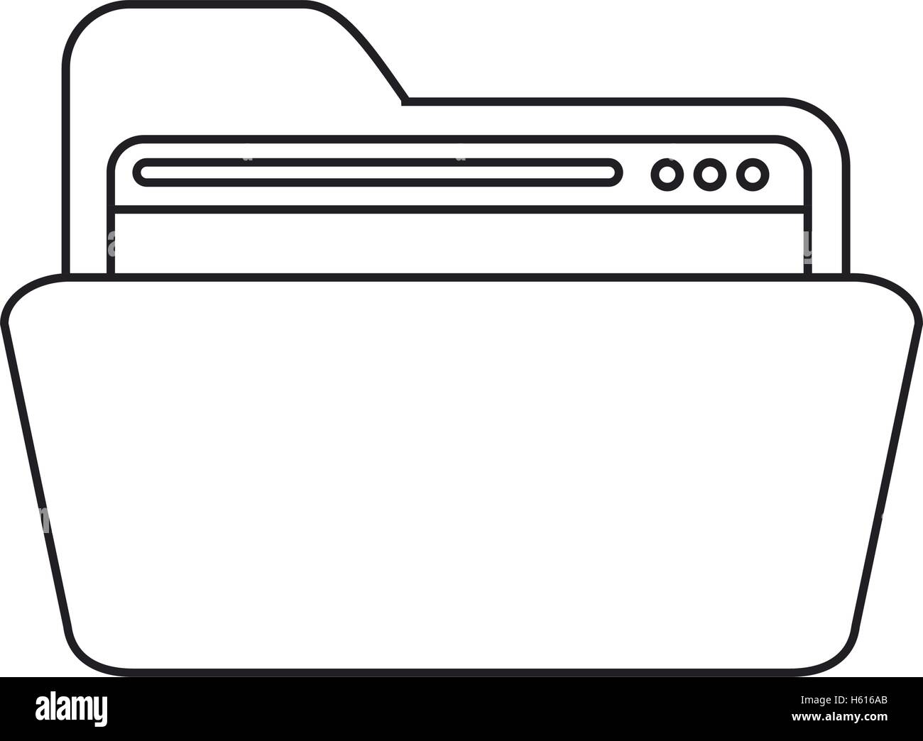 Isolated website inside file design Stock Vector Image & Art - Alamy