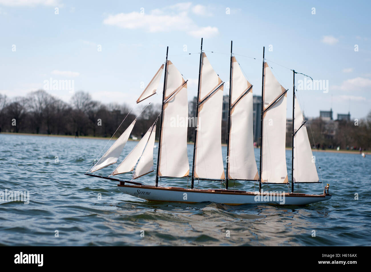 Miniature boat hi-res stock photography and images - Alamy