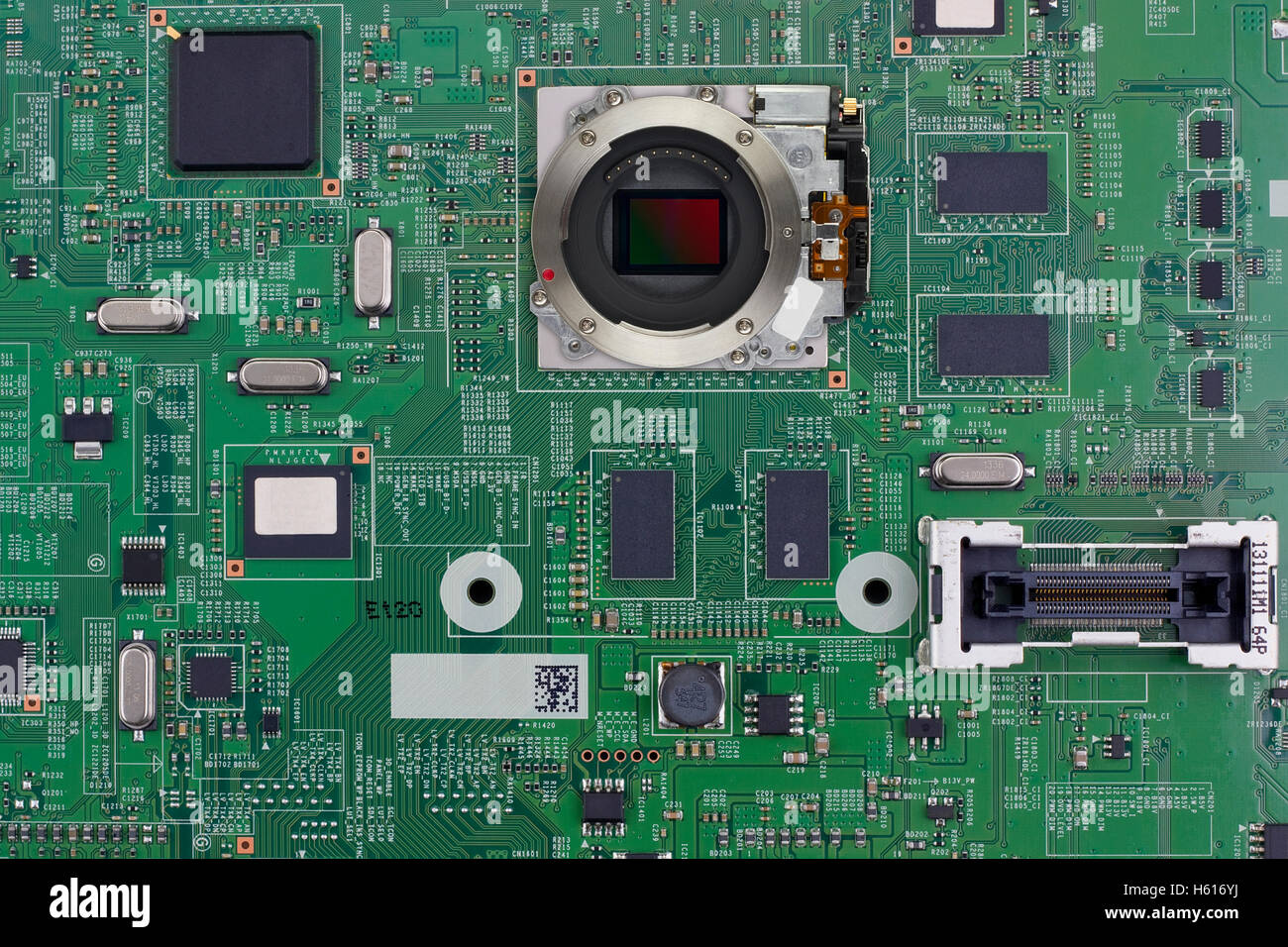 The big control electronic scheme for management of optical sensors and ...