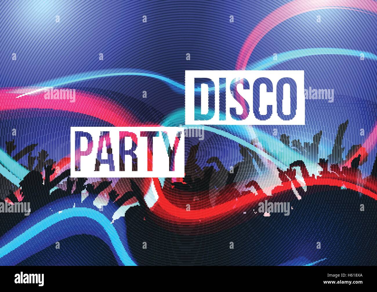 Disco Party Background - Vector Illustration Stock Vector Image & Art ...
