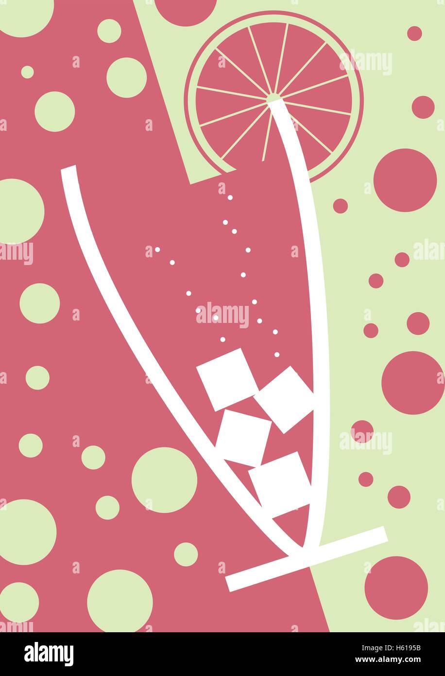 Retro Cocktails - Vector Illustration Stock Vector Image & Art - Alamy