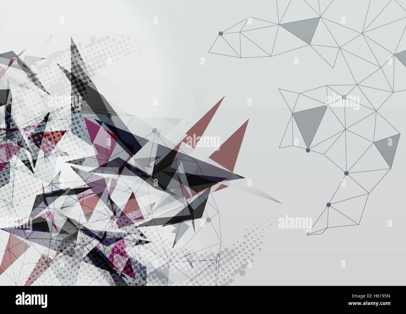 Wireframe Mesh Polygonal Background - Vector Illustration Stock Vector ...