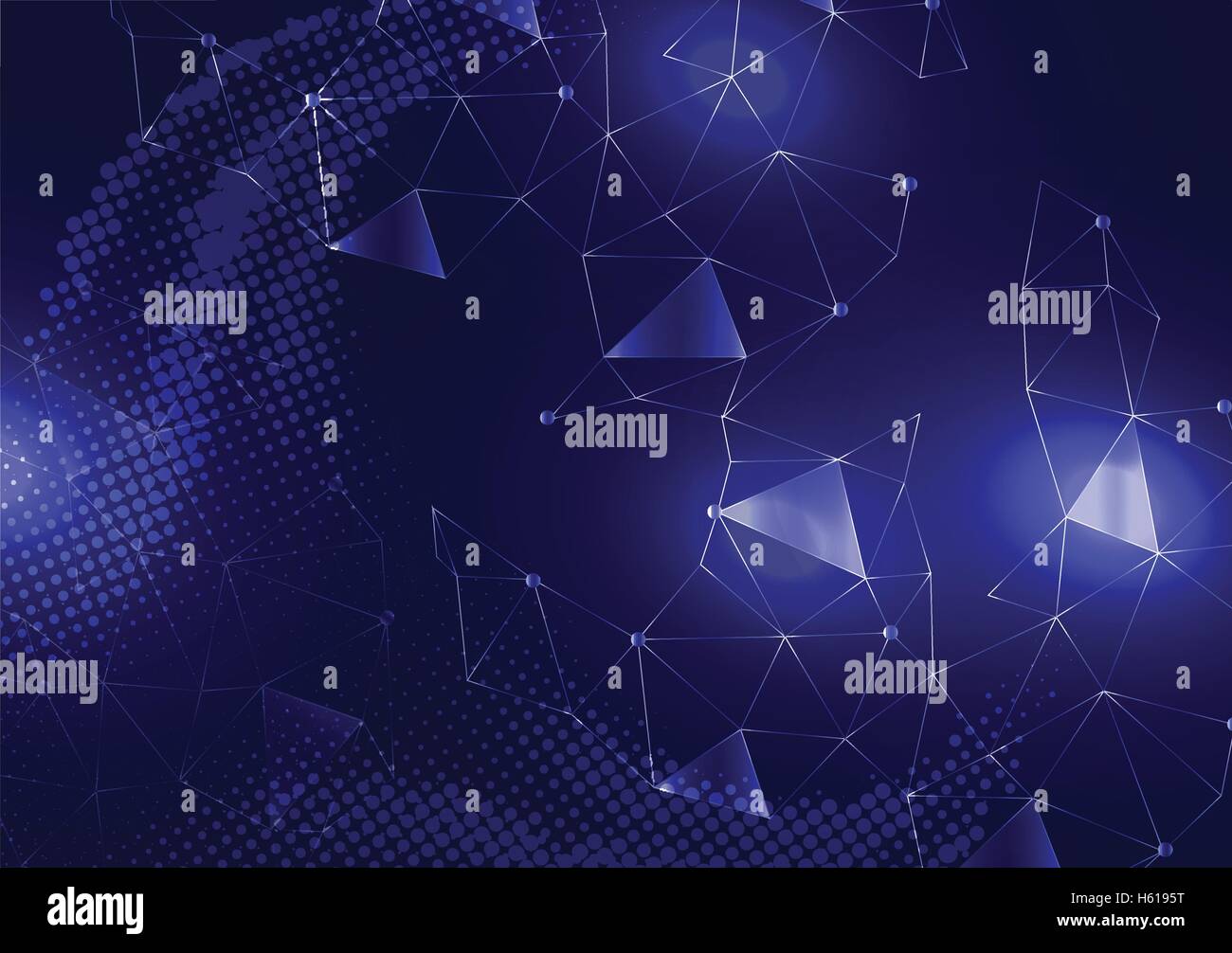 Wireframe Mesh Polygonal Background - Vector Illustration Stock Vector ...